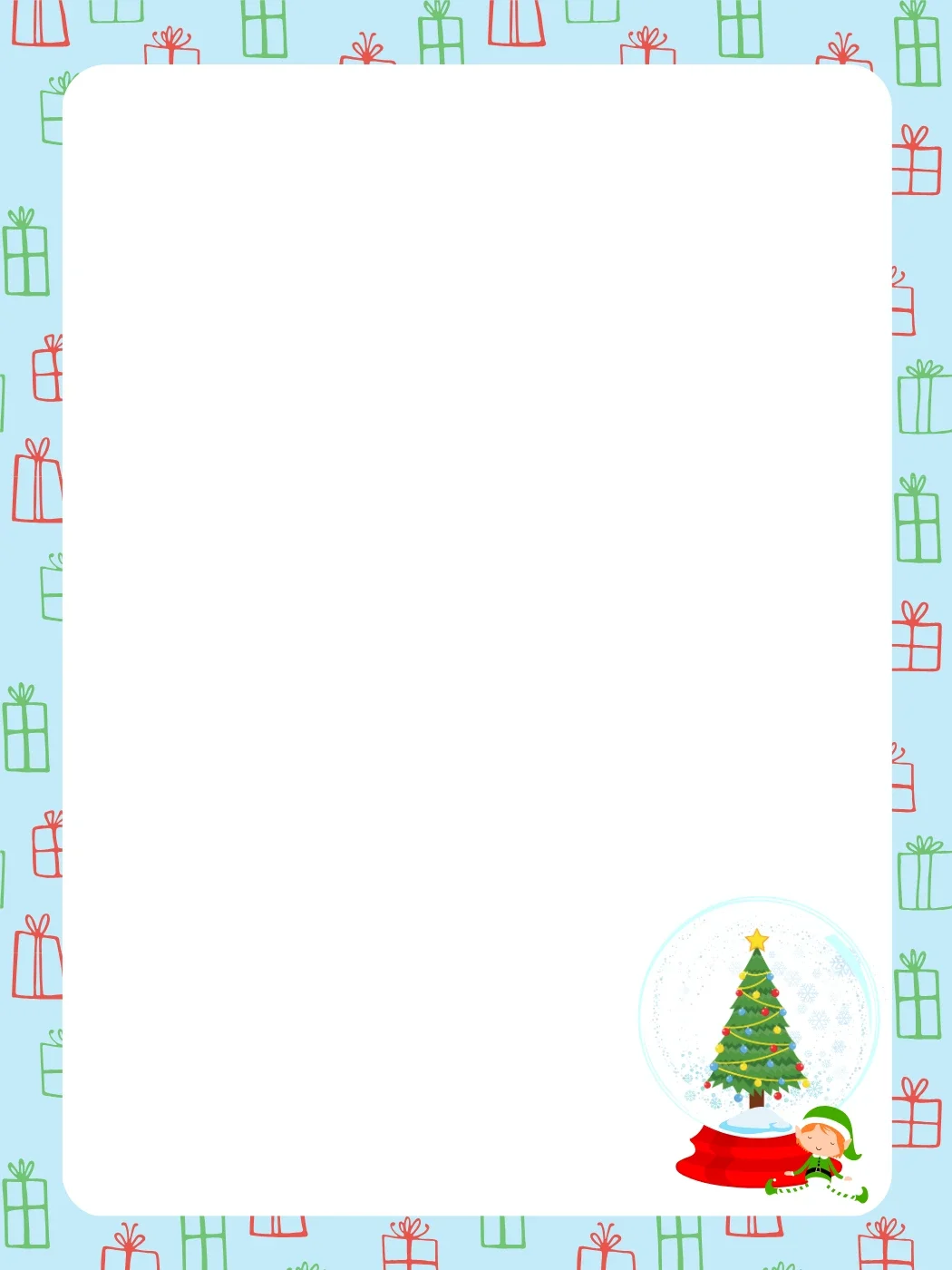 elf letter background